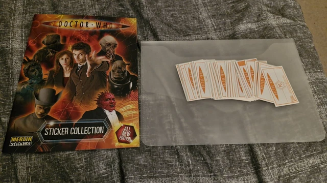 MERLIN DOCTOR WHO Sticker Collection Album Empty Plus Poster And ...