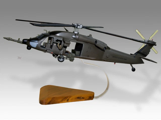 SIKORSKY MH-53 HELICOPTER US Army Solid Wood Replica Helicopter Desktop ...