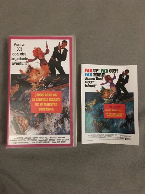 JAMES BOND OHMSS Original VHS Video (rare Design) £24.99 - PicClick UK