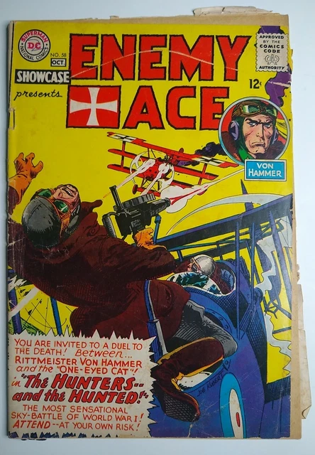 DC COMICS SHOWCASE #58 Enemy Ace Joe Kubert Robert Kanigher GD/VG 3.0 £ ...