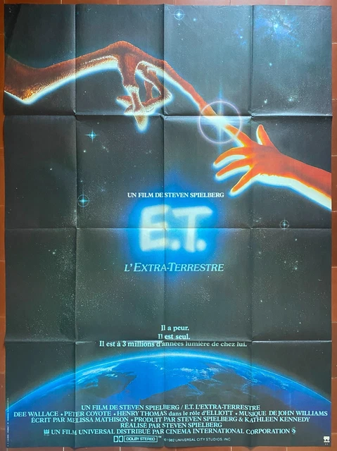 AFFICHE E.T. L'EXTRA-TERRESTRE STEVEN SPIELBERG Drew Barrymore ...