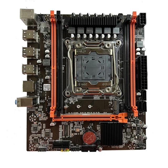 X99E MOTHERBOARD+E5 2673 V3 CPU+Thermal Grease Support 4XDDR4 RECC ...