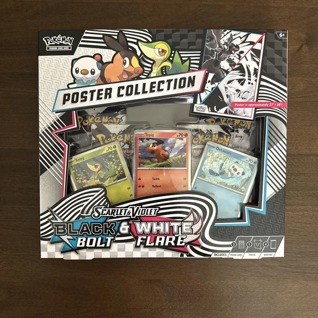 POKÉMON TCG: BLACK Bolt & White Flare Unova Poster Collezione EUR 37,77 ...