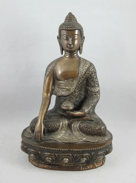 GRAND BOUDDHA SAKYAMUNI en bronze et cuivre Chinois Asiatique EUR 380,00 - PicClick FR