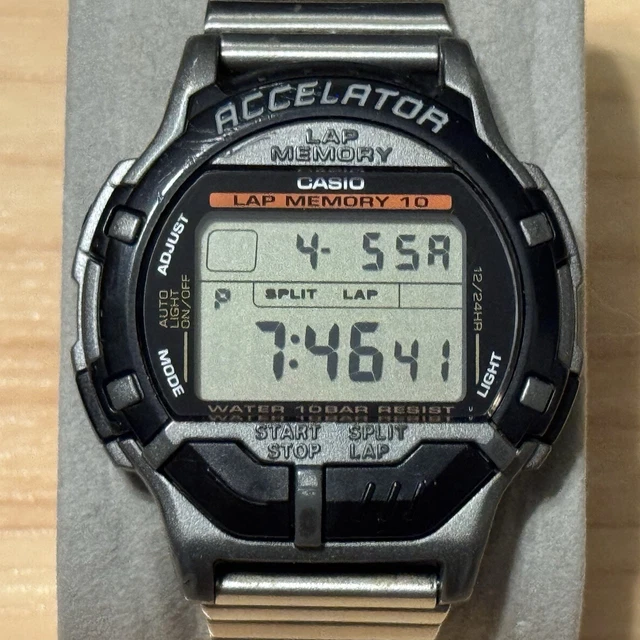 CASIO ACL-100 ACCELATOR Vintage 1463 Module Men's Rare Digital Watch ...