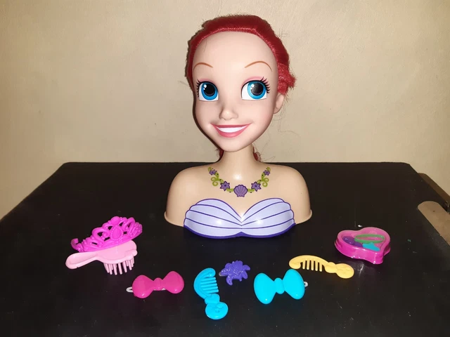 DISNEY PRINCESS ARIEL The Little Mermaid Styling Head With Accessories ...