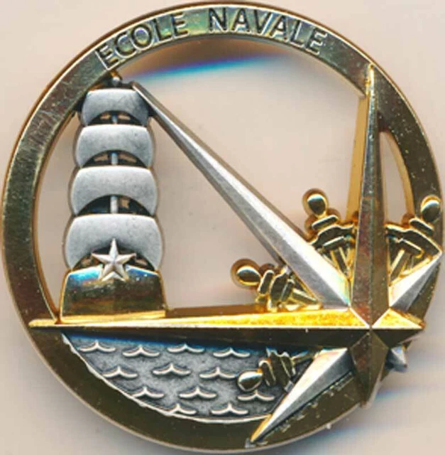 ECOLE NAVALE, GROUPE Ecoles du POULMIC, insigne de béret, Beraudy (8502 ...