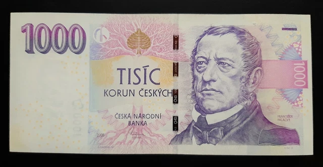 BANKNOTE REPUBLIC CZECH 1000 Koruna 2008 P 25a BB VF+ A-10 £80.75 ...