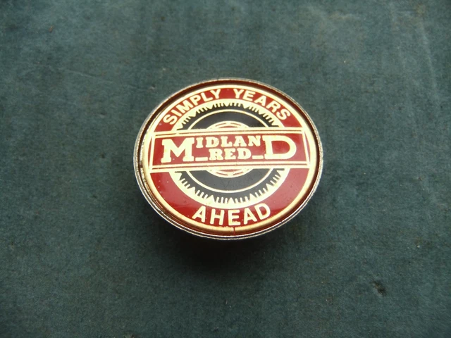 MIDLAND RED BADGE bus coach transport years ahead depot driver ...