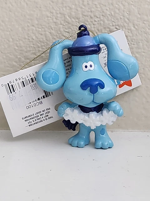 NICK JR NICKELODEON Blues Clues fiocco di neve Kurt Adler decorazione ...