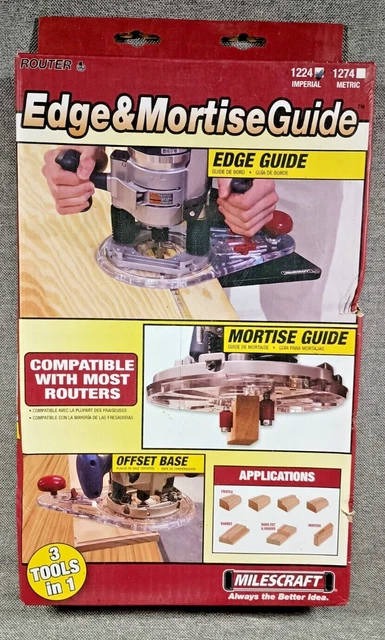MILESCRAFT 1224 ROUTER Edge and Mortise Guide $19.00 - PicClick