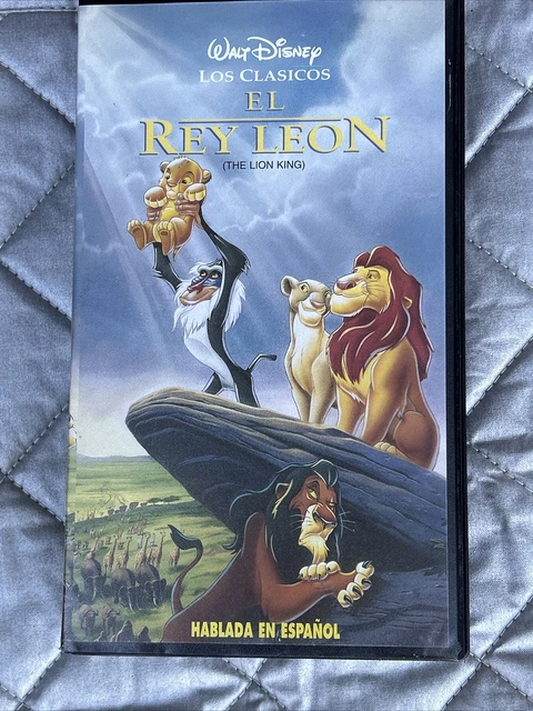 DISNEY~LOS CLASICOS EL Rey Leon (The Lion King)~Vhs~En Espanol~Hardcase ...