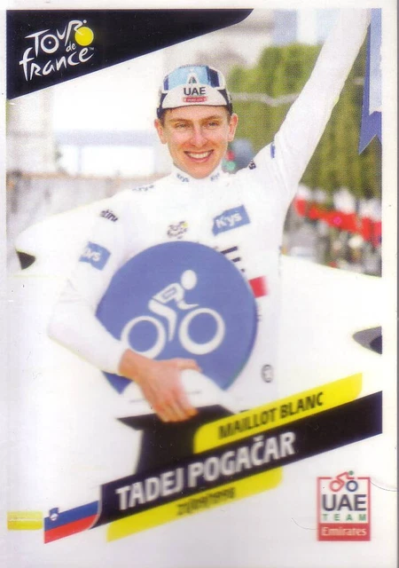 STICKER PANINI TOUR De France 2023 Tadej Pogacar Maillot Blanc # T23 ...