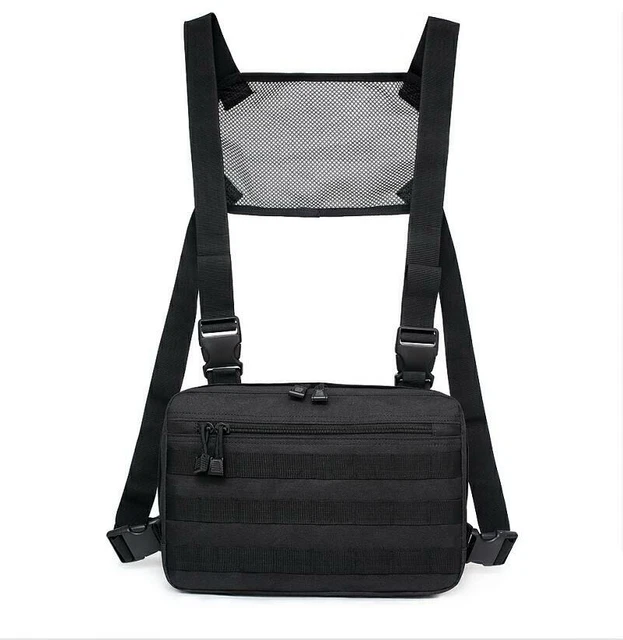 HERREN BRUSTTASCHE TACTICAL Chest Rig Bag Tasche Hip Hop Wasserdicht ...