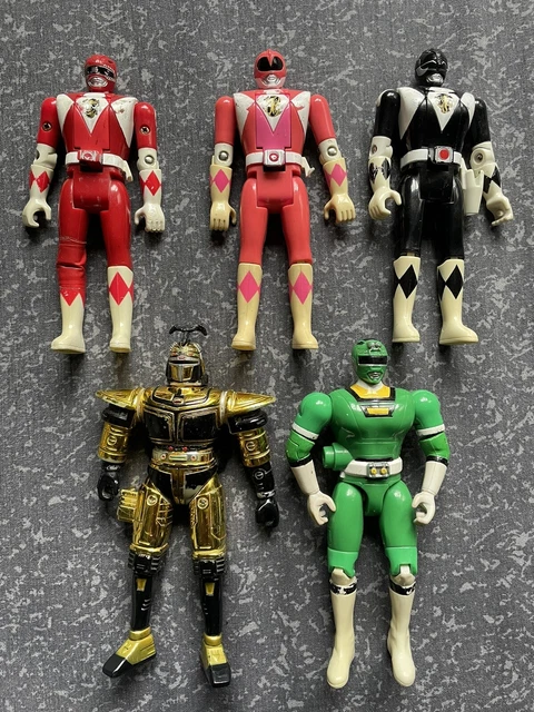 5 FIGURINES MIGHTY Morphin 1996 1997 Power Rangers Bandai + 1 ...