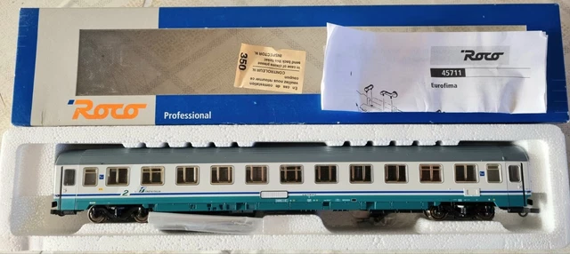 ROCO CARROZZA FS 2 Kl TIpo Z Eurofima LIVREA XMPR Ep. V Art. 45711 EUR ...