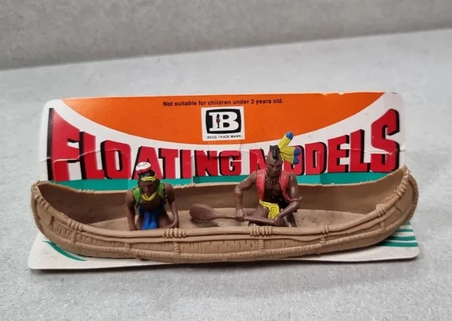 BRITAINS HERALD AMERICAN Indian Canoe Floating Models in Origional ...
