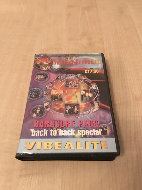VIBEALITE HARDCORE RAVE Tape Pack Cassette Box 8 Tapes Summer Sensation ...