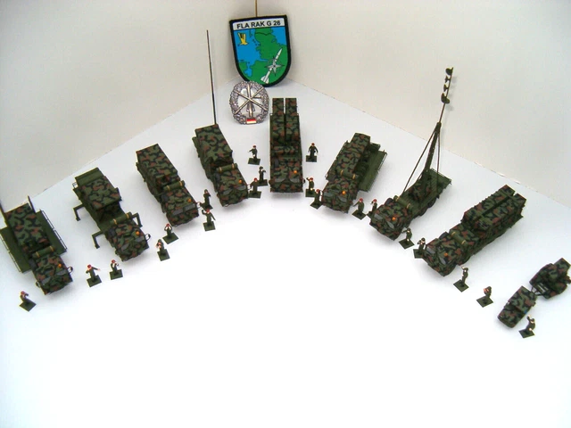 ROCO GFZ BW Gesamtstaffel Patriot 10 Fahrzeuge mit allen Komponenten ...