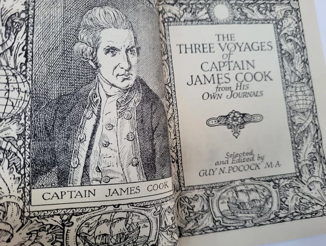 THE THREE VOYAGES Of Captain James Cook Pocock, Ed Kings Treasuries ...