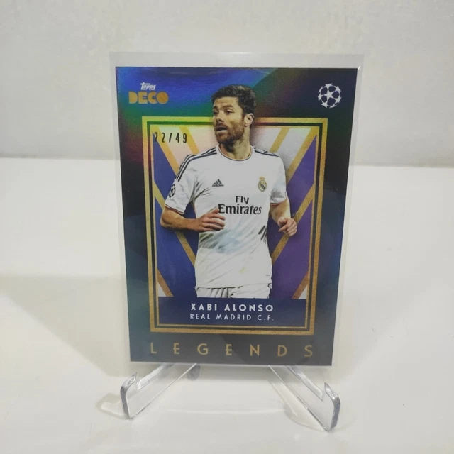 TOPPS DECO 23-24 UCL - Inserto Xabi ALONSO Legends BLU 22/49 Real ...