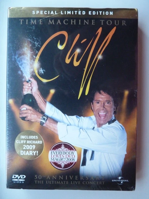 CLIFF RICHARD: TIME Machine Tour - 50th Anniversary (DVD 2008) Live,New ...