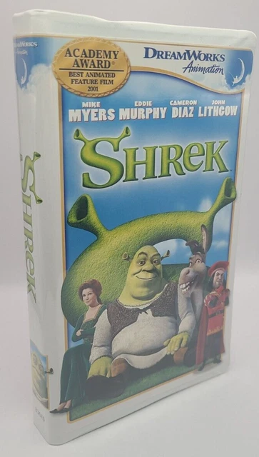 SHREK (VHS, 2002) Clamshell Case DreamWorks Animation -Mike Myers ...