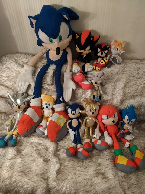 SONIC HEDGEHOG TAILS Knuckles Shadow Gold Silver Jumbo Large Stuffies ...
