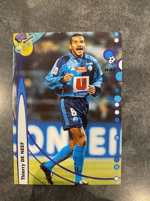 THIERRY DE NEEF n° 54 - ÉQUIPE LE HAVRE - CARTE DS FRANCE FOOT 2000 EUR ...