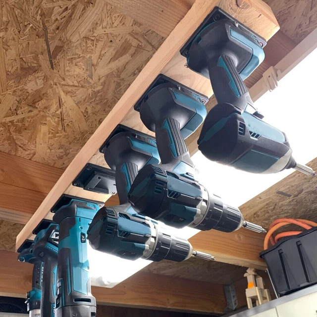 5/20 SLOTS TOOL Holder For Bosch/Makita Bracket 18V Lithium Battery ...