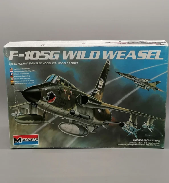 F-105G WILD WEASEL / Monogram 1/72, réf: 5431, 1984 EUR 40,00 - PicClick FR