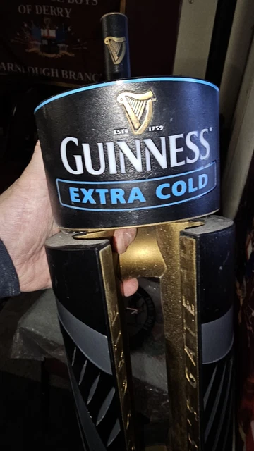 GUINNESS DRAUGHT BEER Pump tap Single font home bar man cave pub £100. ...