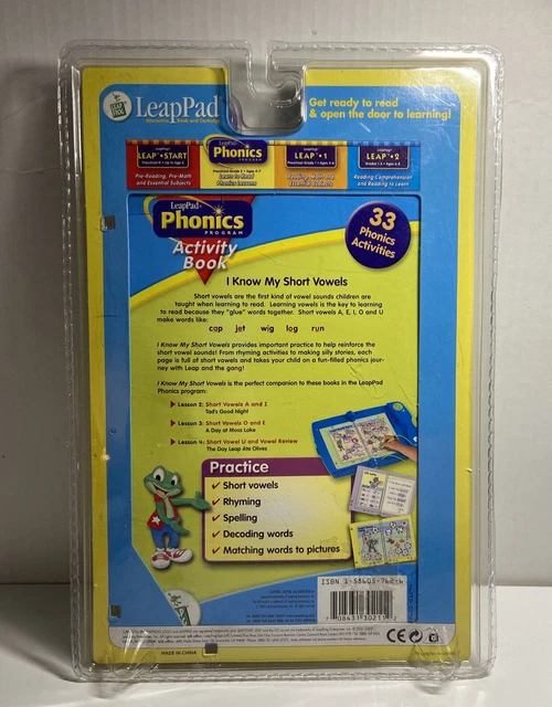 NEW LEAPFROG LEAPPAD Phonics I KNOW MY SHORT VOWELS Ages 4-7 $15.99 ...