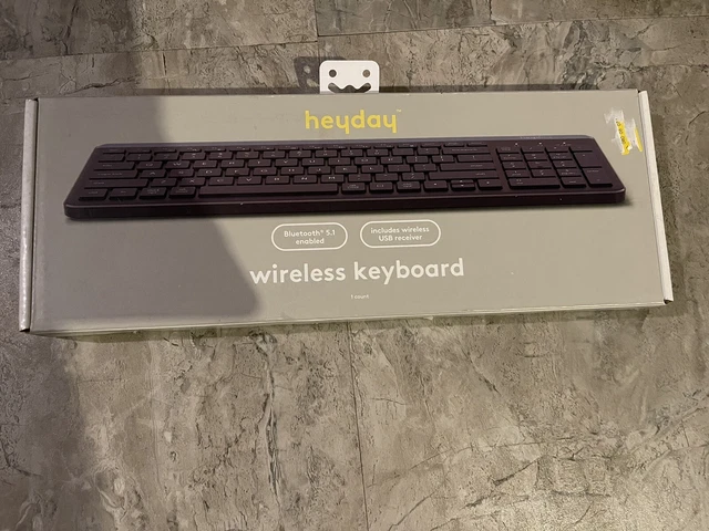 HEYDAY WIRELESS KEYBOARD Bluetooth 5 1 Enabled Includes Wireless USB heyday-wireless-keyboard-bluetooth-5-1-enabled-includes-wireless-usb
