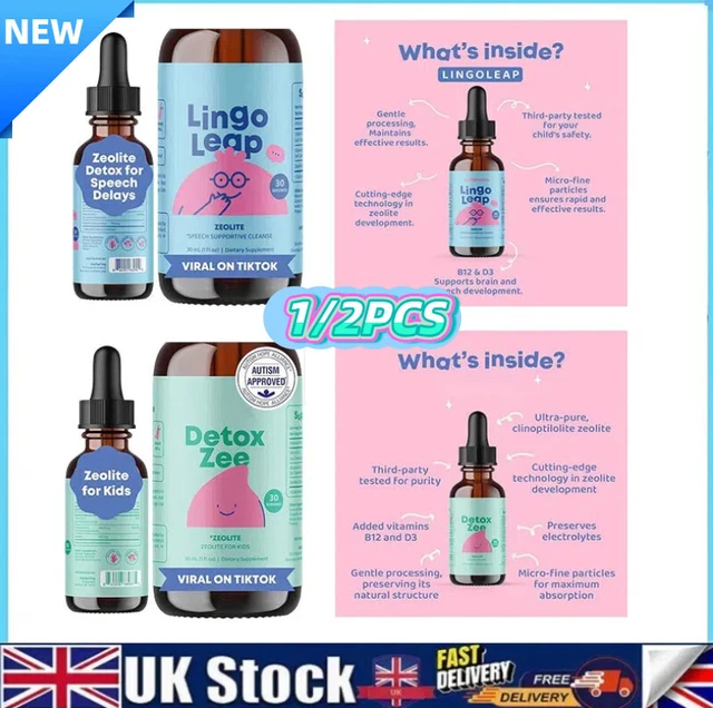 LINGO LEAP DETOX Zee Kindertropfen Entgiftung für Sprachverzögerungen ...