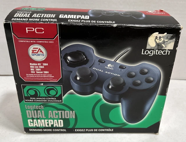 LOGITECH PC GAME Controller Gamepad Dual Action Analog Controller New ...