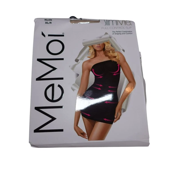 NEW SLIMME BY Memoi Full Control Slip Strapless Shaper Shapewear XL ...