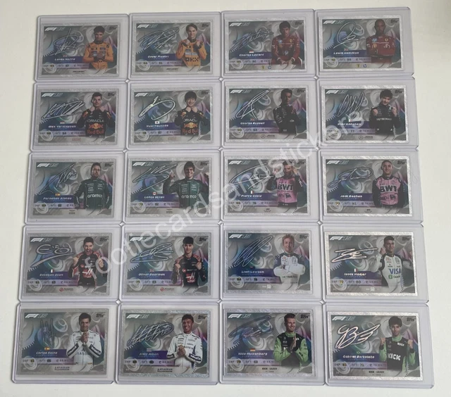 F1 TURBO ATTAX 2025 COMPLETE SET 20 SIGNATURE STYLE cards Exclusive ...
