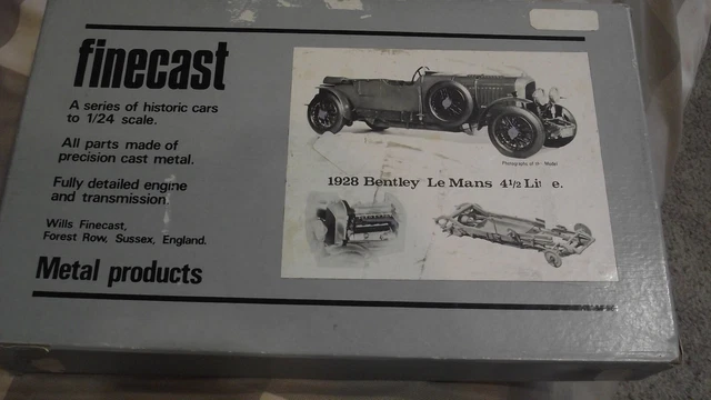 1928 BENTLY LEMANS 4 1/2 Litre Finecast Metal Products Model Kit ...