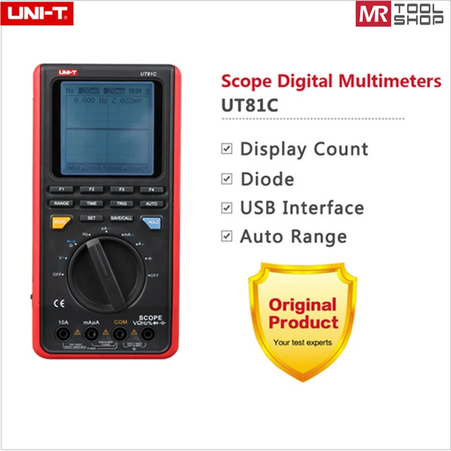 UNI-T UT81C SCOPE Digital multimeter handheld Oscilloscope 16MHz 80MS/s ...
