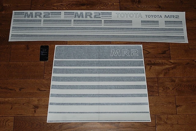 TOYOTA MR2 MK1 RARE MK1a SIDE AND BONNET STRIPES / DECALS / STICKERS ...