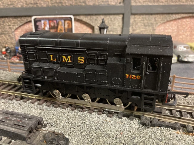Lima Oo Gauge Class 08 Diesel Shunter Lms Black 7120 Serviced Super