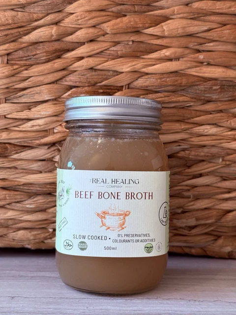 HALAL ORGANIC BEEF Bone Broth 100% Natural High Protein Low Carb Gluten ...