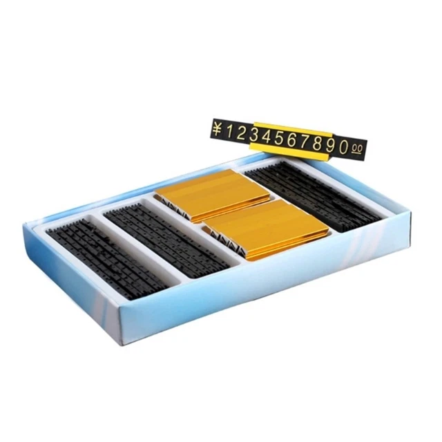 PRICETAGS CUBE ADJUSTABLE Assembly Number Angled Pricings Counter ...