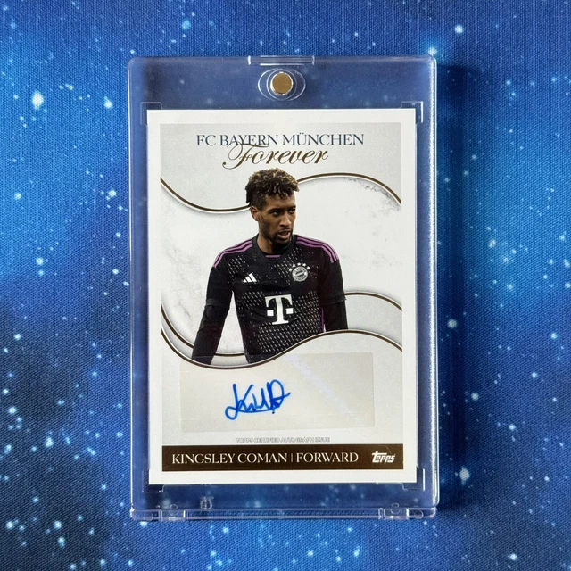 BOÎTE AUTOGRAPHE KINGSLEY COMAN Auto 2023 Topps FC Bayern Munich ...