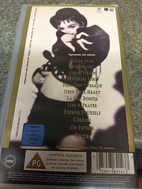 MADONNA THE IMMACULATE Collection (VHS) £2.45 - PicClick UK