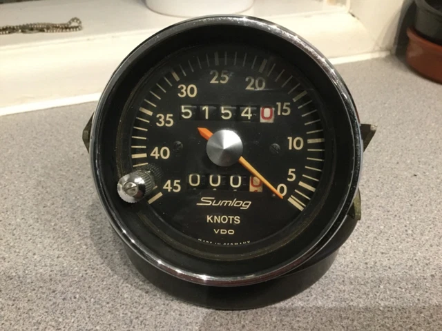 VDO SUMLOG KNOTS Gauge Boat Made In Germany £26.68 - PicClick UK