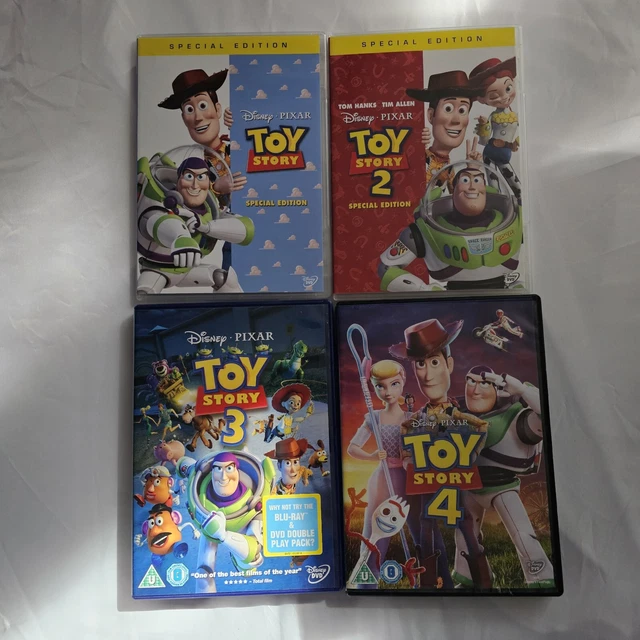 DISNEY PIXAR TOY Story 1 - 4 DVD Bundle Collection Children's Kids £7. ...