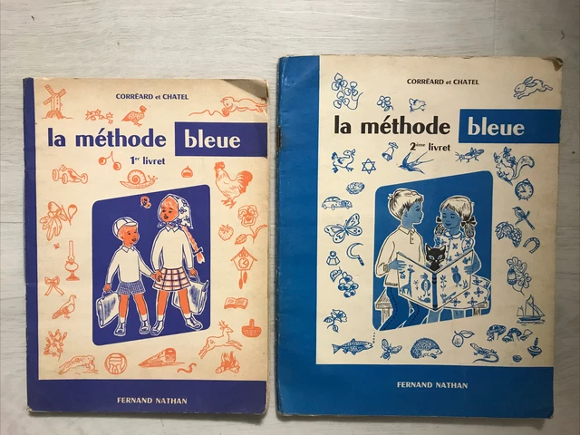 LA MÉTHODE BLEUE Corréard et Chatel, Lot Des 1er et 2e livrets, Lecture ...