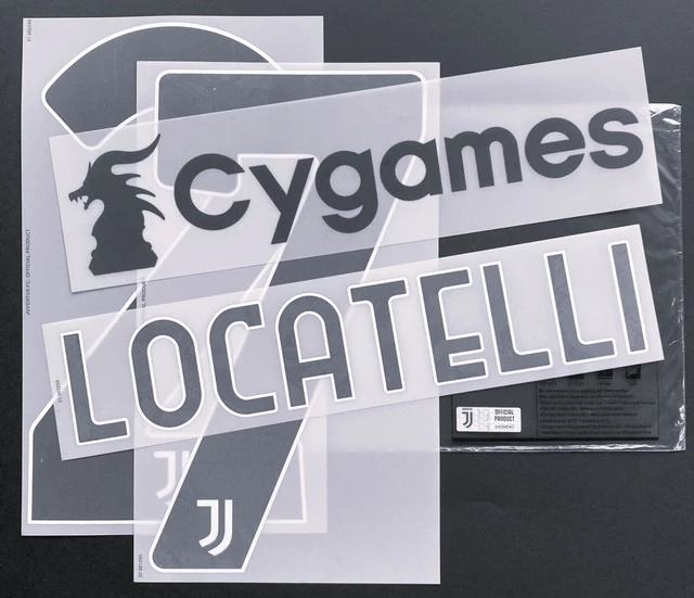LOCATELLI JUVENTUS NAME / NUMBER + Cygames HOME / Home 2021-2022 ...